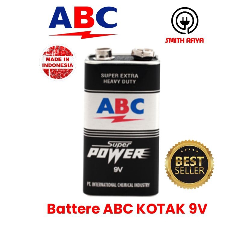Jual BATERAI ABC kotak 9 volt | Shopee Indonesia