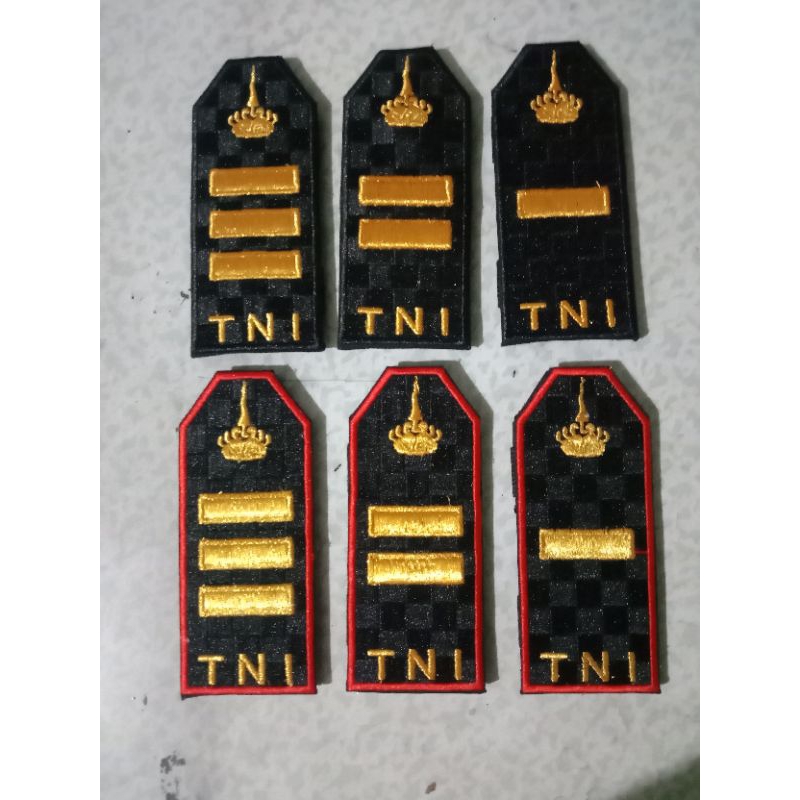 Jual pangkat PDU marinir letda Letu kapten lis merah tanpa lis marinir ...