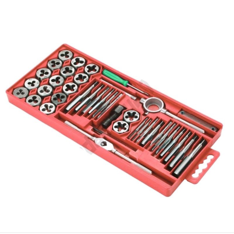 Jual Hand Tap And Die Set 40 pcs / Alat Pembuat Drat Ulir Baut / Alat ...