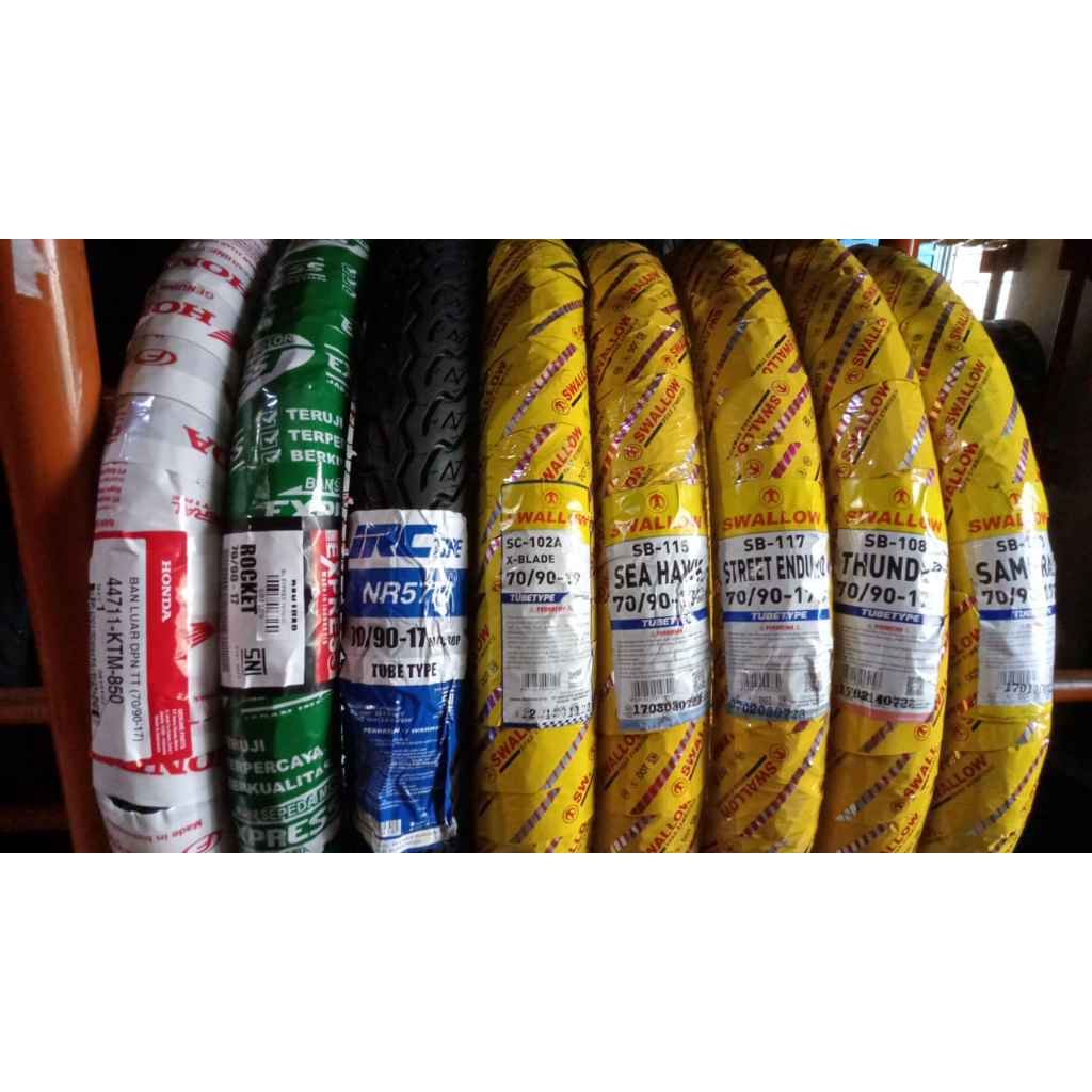Jual Gabungan Ban Luar Motor 70/90-17 , 70/80-17 atau 250-17 Tubetype ...