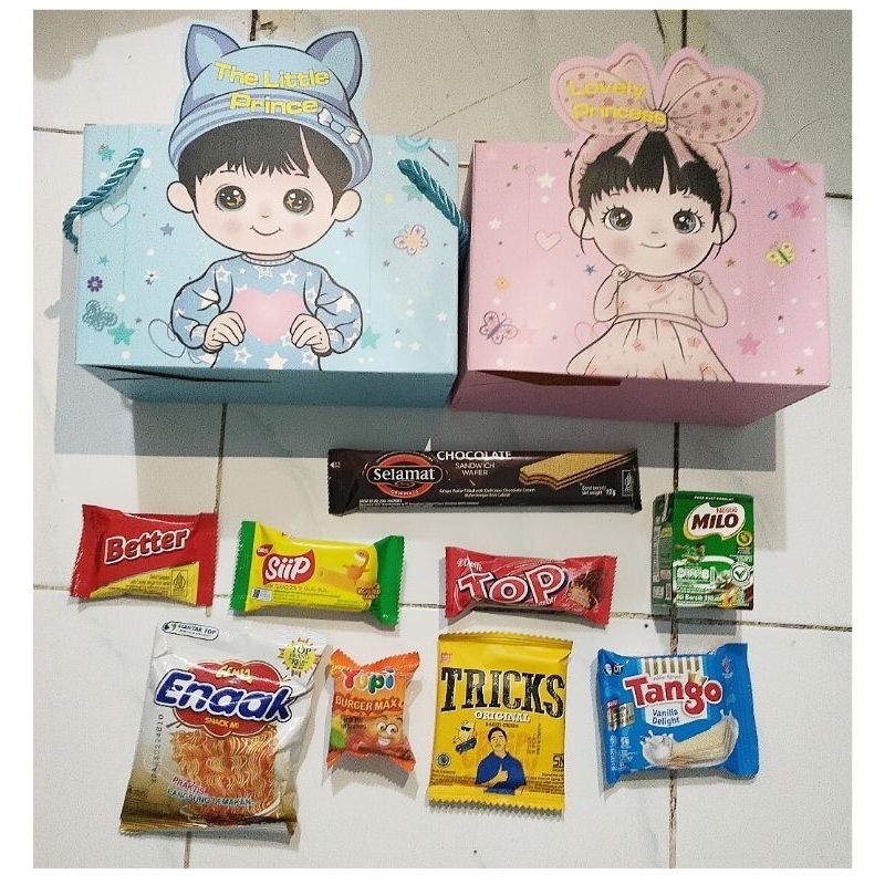 Jual Snack bingkisan paket ulang tahun anak/hampers ulang tahun anak ...