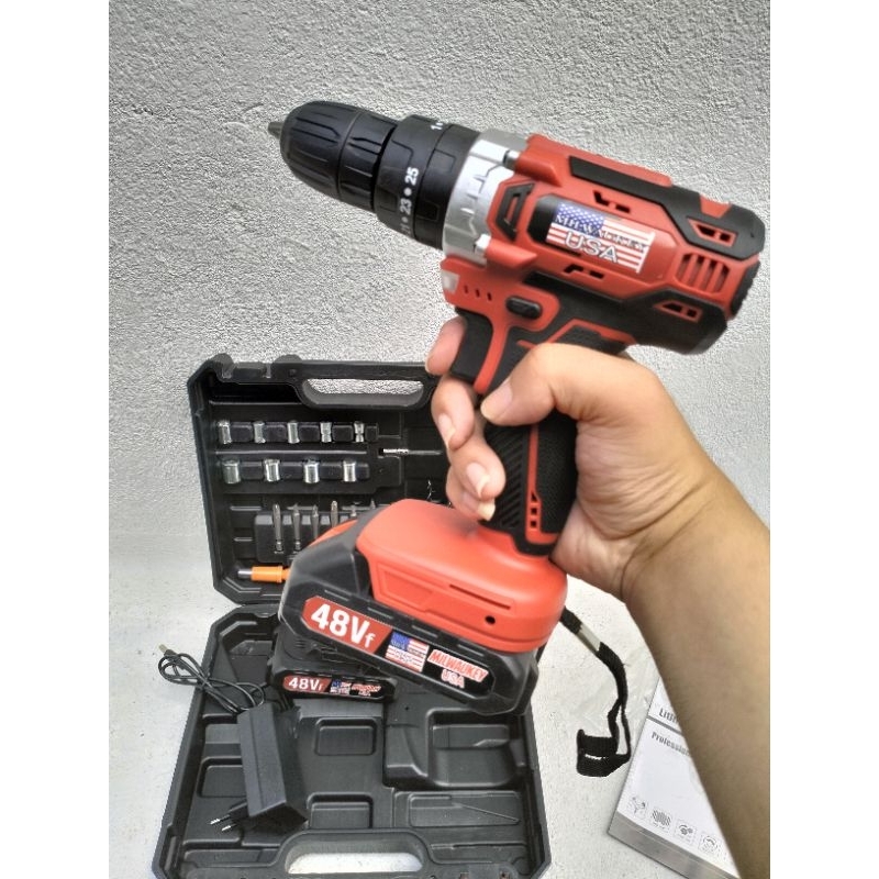 Jual BOR CORDLESS 48VOLT USA MILWAUKEY-BOR CAS 48VOLT SET | Shopee ...