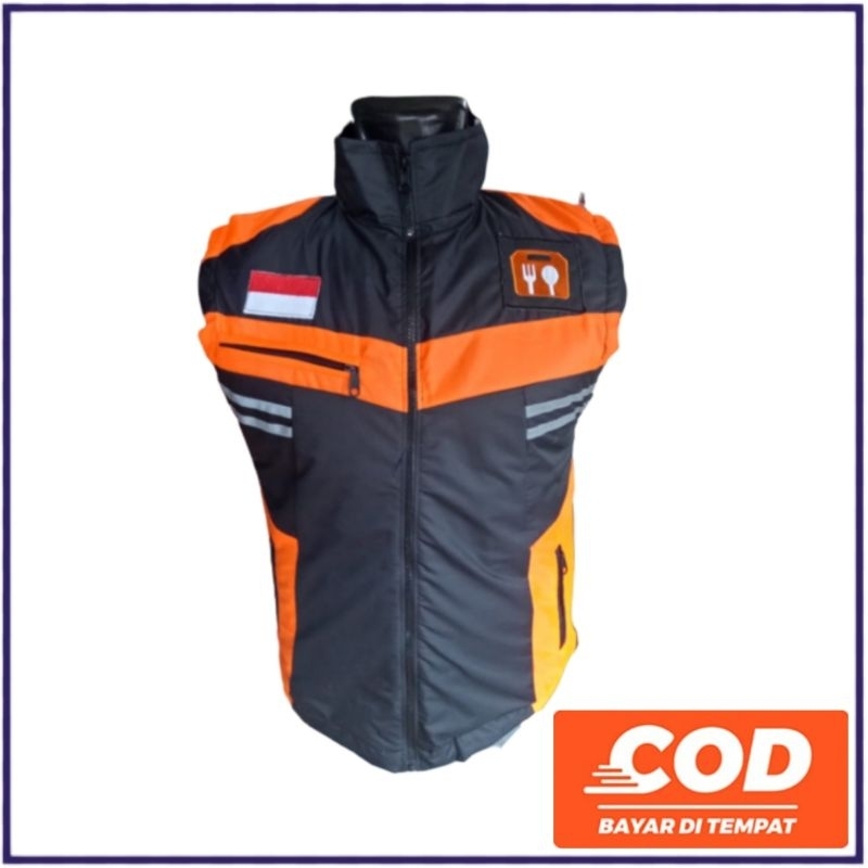 Jual Rompi Driver Motor Shopeey food Waterproof | Shopee Indonesia