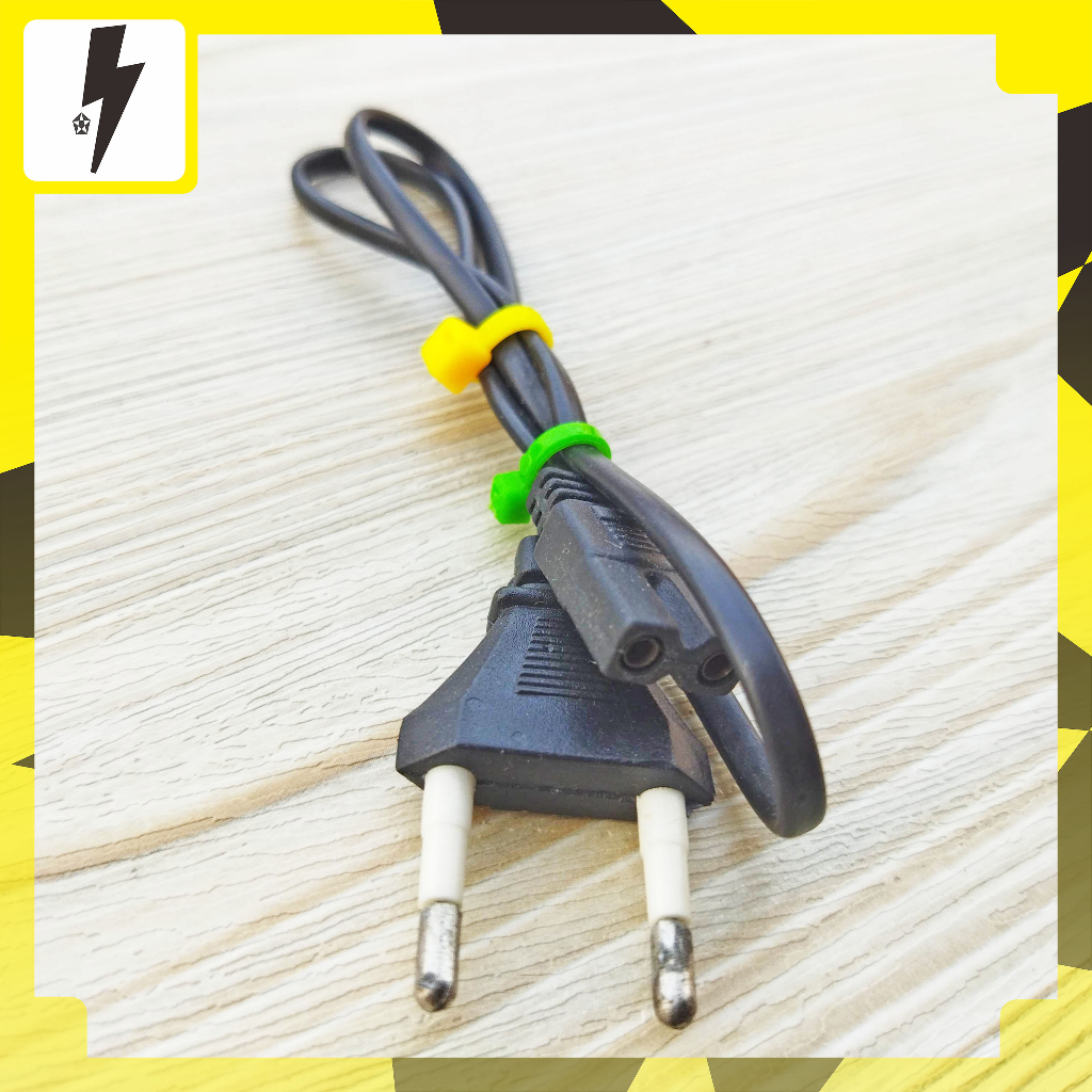 Jual Kabel Power Adapter Listrik 2 Pin Kecil | Shopee Indonesia