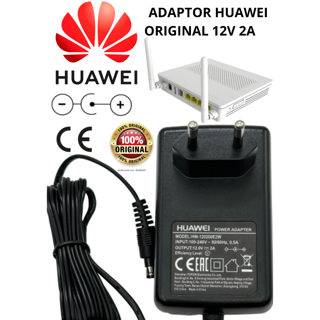 Jual HUAWEI Switching Adaptor 12V 2A ORIGINAL ROUTER MODEM CCTV DVR ONT ...