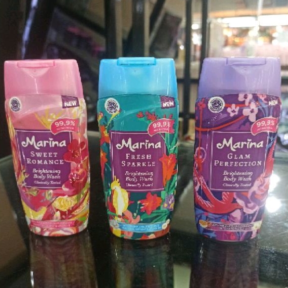 Jual Marina brightening body wash botol 95ml | Shopee Indonesia