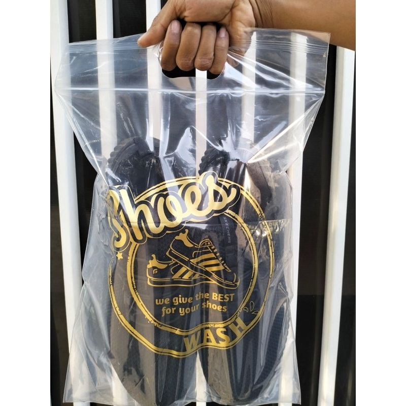 Jual Plastik ziplock sepatu sablon klip 40x35+7cm, 30x38+7cm Min Order ...