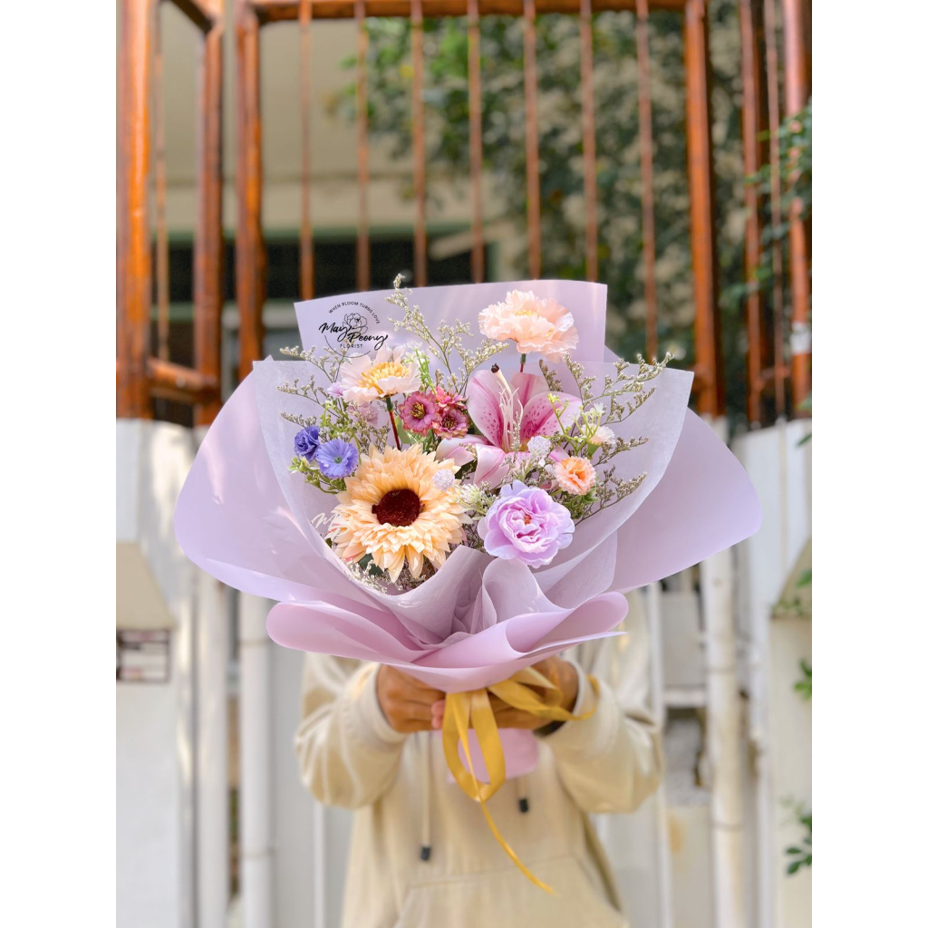 Jual ARTIFICIAL BERLY BOUQUET - BUKET BUNGA LILY GERBERA ARTIFICIAL ...
