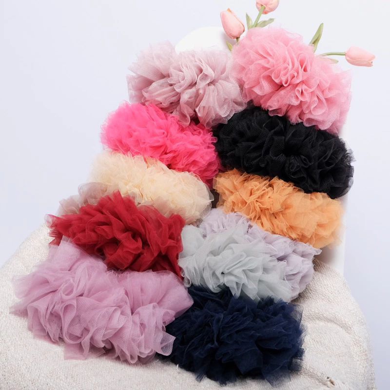 Jual Scrunchie Tile Jumbo || Cepolan Hijab Tile Tulle Tule | Shopee ...