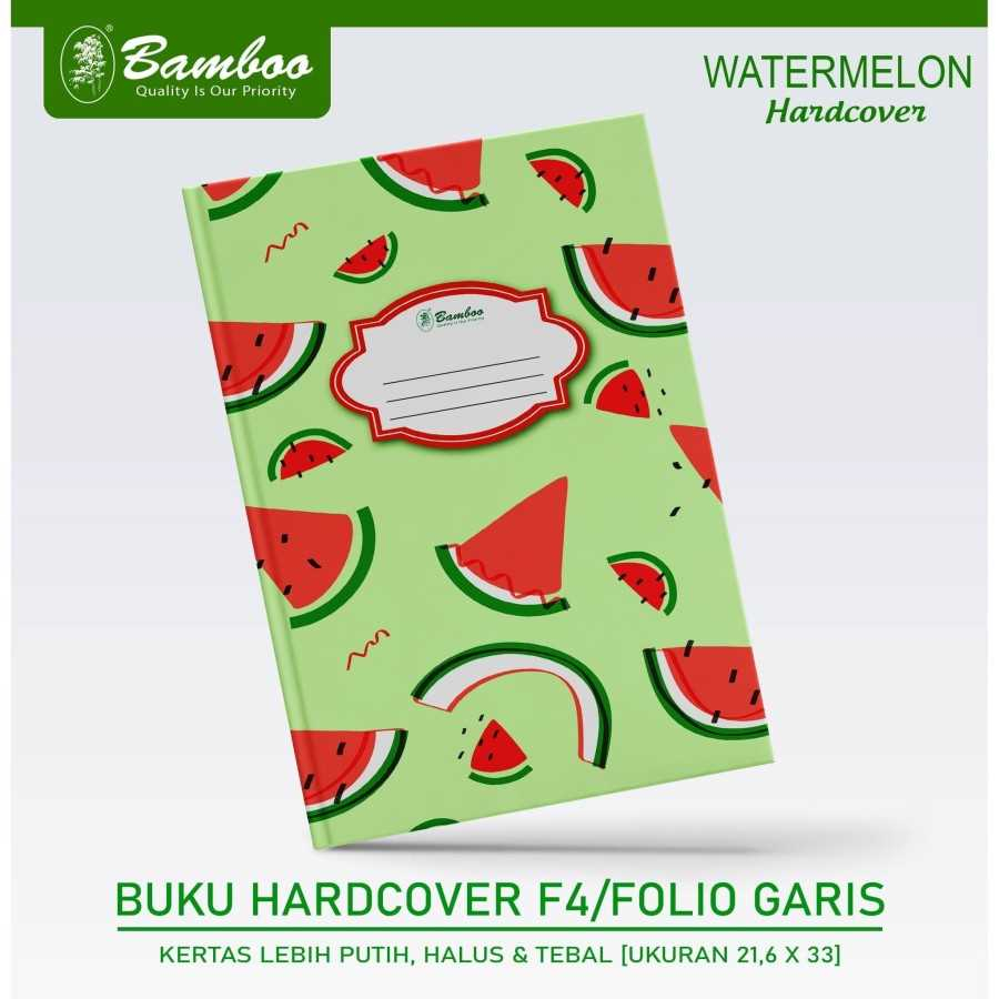 Jual Bamboo Buku Folio Garis Hard Cover ( F4 ) - Fruit Series 80 Lbr ...