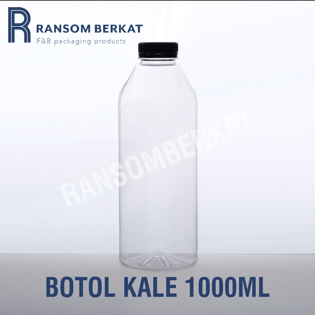 Jual Botol Kale 1000ml / 1 Liter Dengan Tutup (ICBTLKAL1000) | Shopee ...