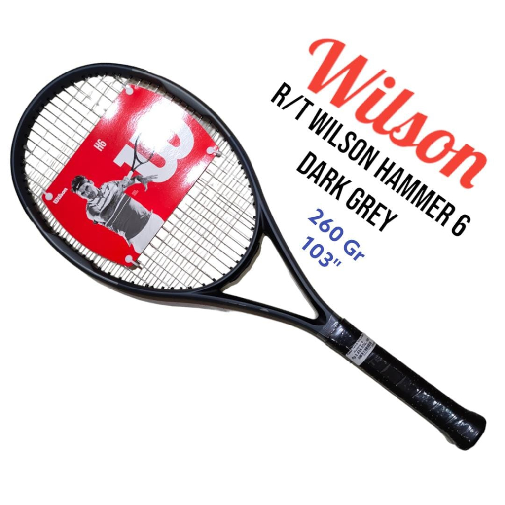 Jual Raket Tenis WILSON Hammer 6 (Dark Grey) | Shopee Indonesia