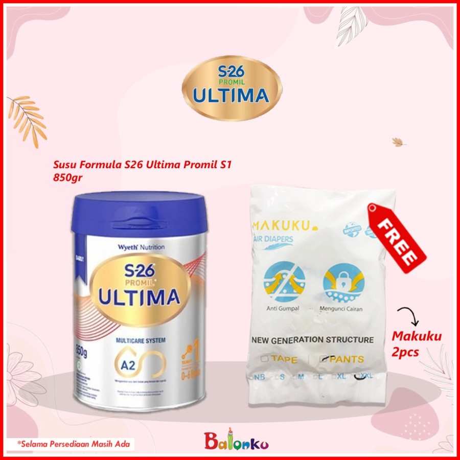Jual Susu Formula S26 Ultima Promil S1 850gr Kaleng | Shopee Indonesia