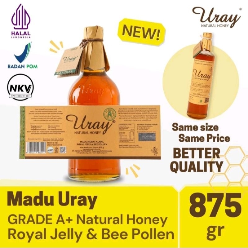 Jual MADU URAY 875 GRAM FREE PACKING BUBBLE DUS DAN FRAGILE | Shopee ...