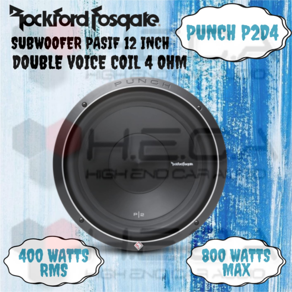 Jual Rockford Fosgate Punch P2 D4 Subwoofer Pasif 12" Double Coil P2D4 Bass | Shopee Indonesia