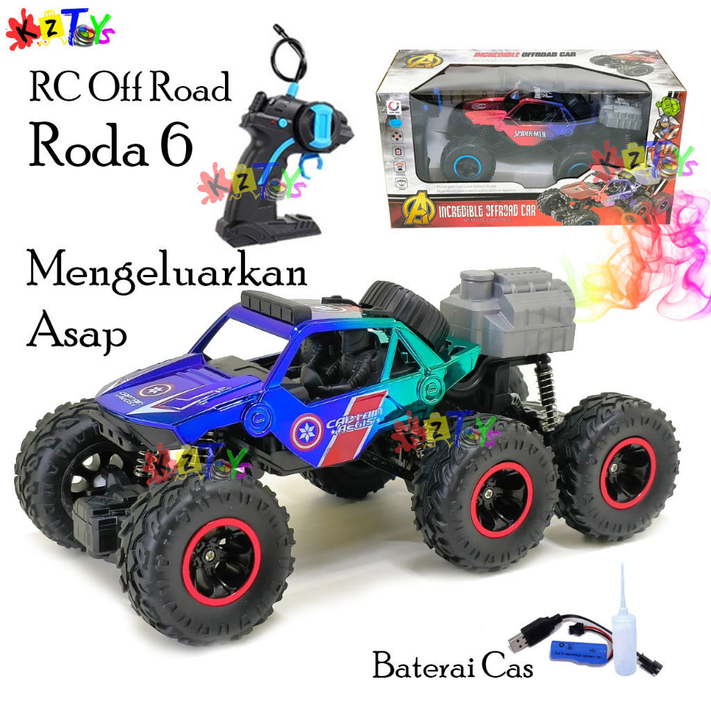 Jual MOBIL RC INCREDIBLE OFF ROAD CAR 6 RODA BISA KELUAR ASAP MODEL UV ...
