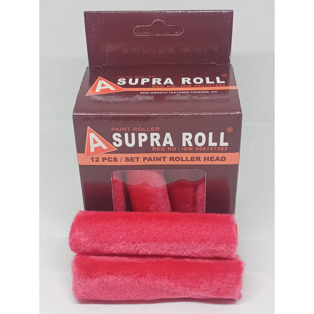 Jual Isi bulu roll kapal merah supra / isi bulu roll merah 4inch refill ...