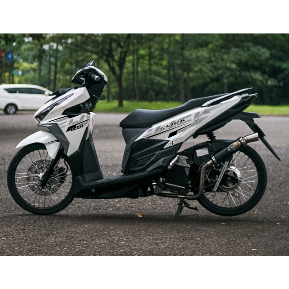 Jual STRIPING CLICK VARIO LED OLD TRANSPARAN 125/150 2015-2017 LIS OREN ...