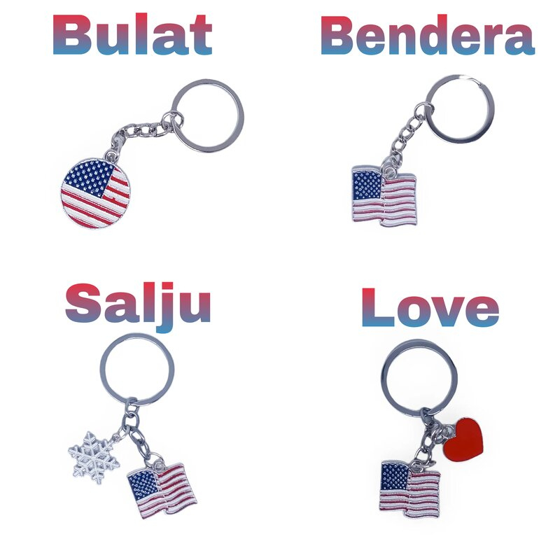 Jual Gantungan Kunci Amerika Ganci Keychain USA | Shopee Indonesia
