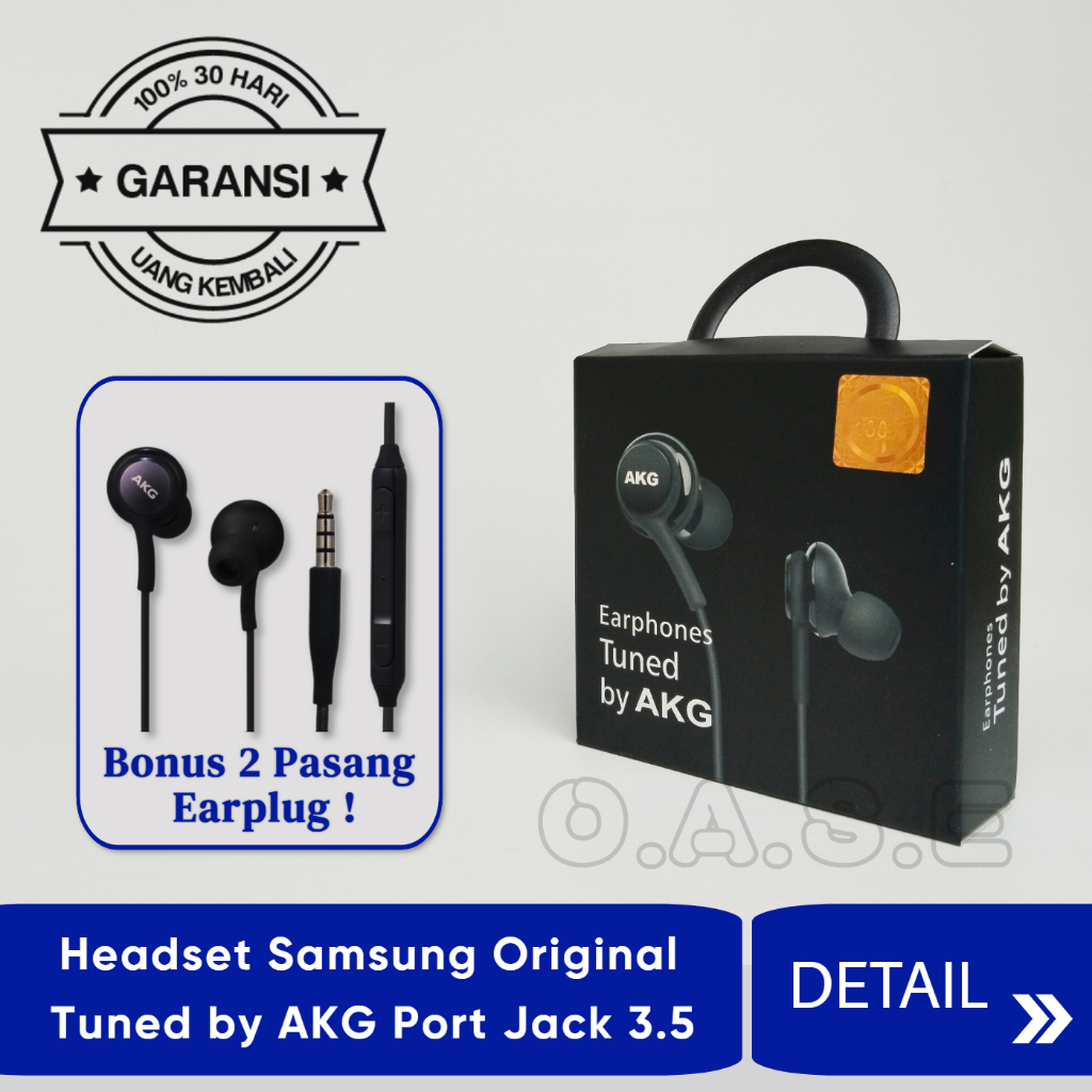 Jual Headset Samsung Galaxy A23 5G Earphone Tuned by AKG Jack 3.5mm ...