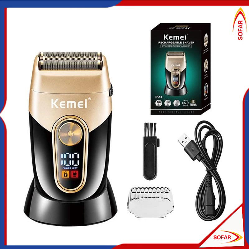 Jual Shaver Kemei KM 3209 Mesin Cukur Botak Licin Kumis Jengot Kemei KM ...