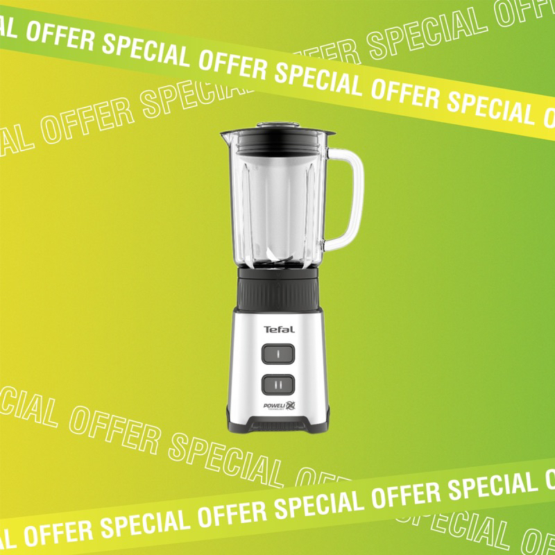 Jual TEFAL Blender Pulseo Glass - Black | Shopee Indonesia