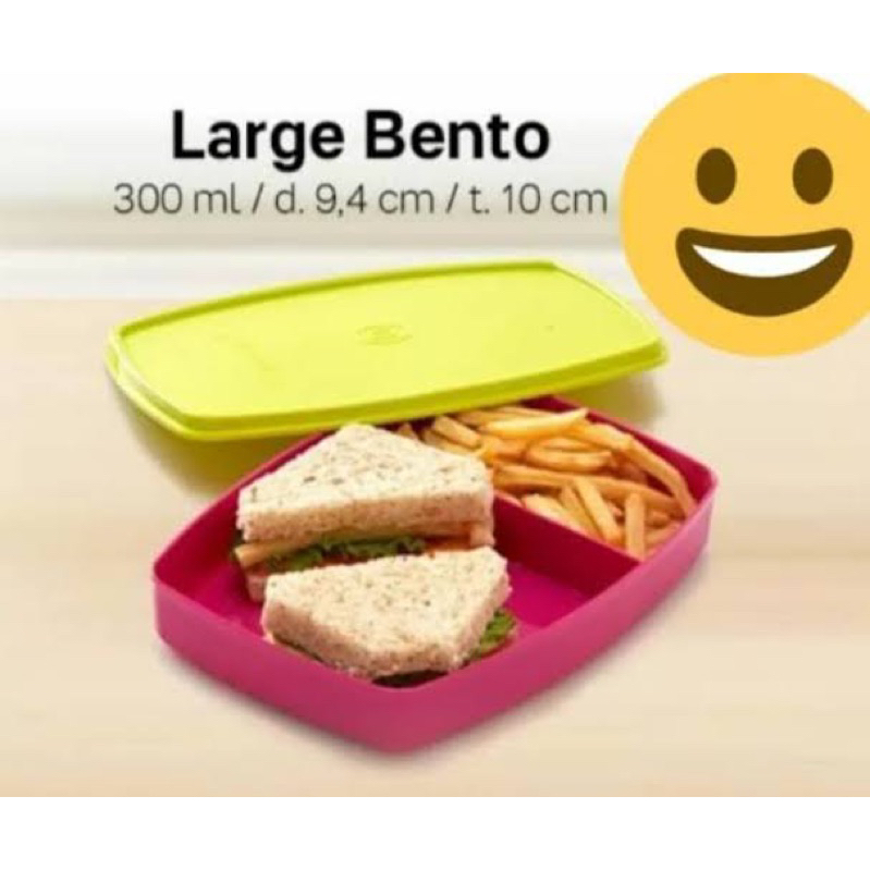 Jual large bento original baru tupperware | Shopee Indonesia