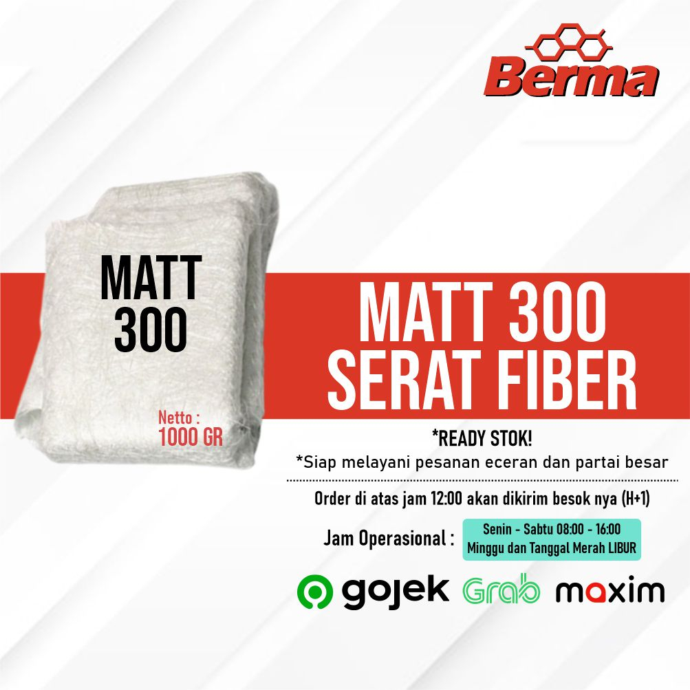 Jual SERAT FIBERGLASS MATT 300 1KG | Shopee Indonesia