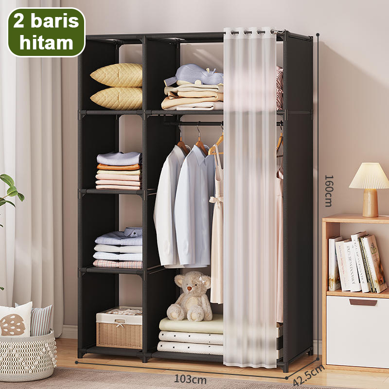 Jual Lemari Gantung Baju Minimalis Lemari Pakaian Plastik Rak Gantung ...
