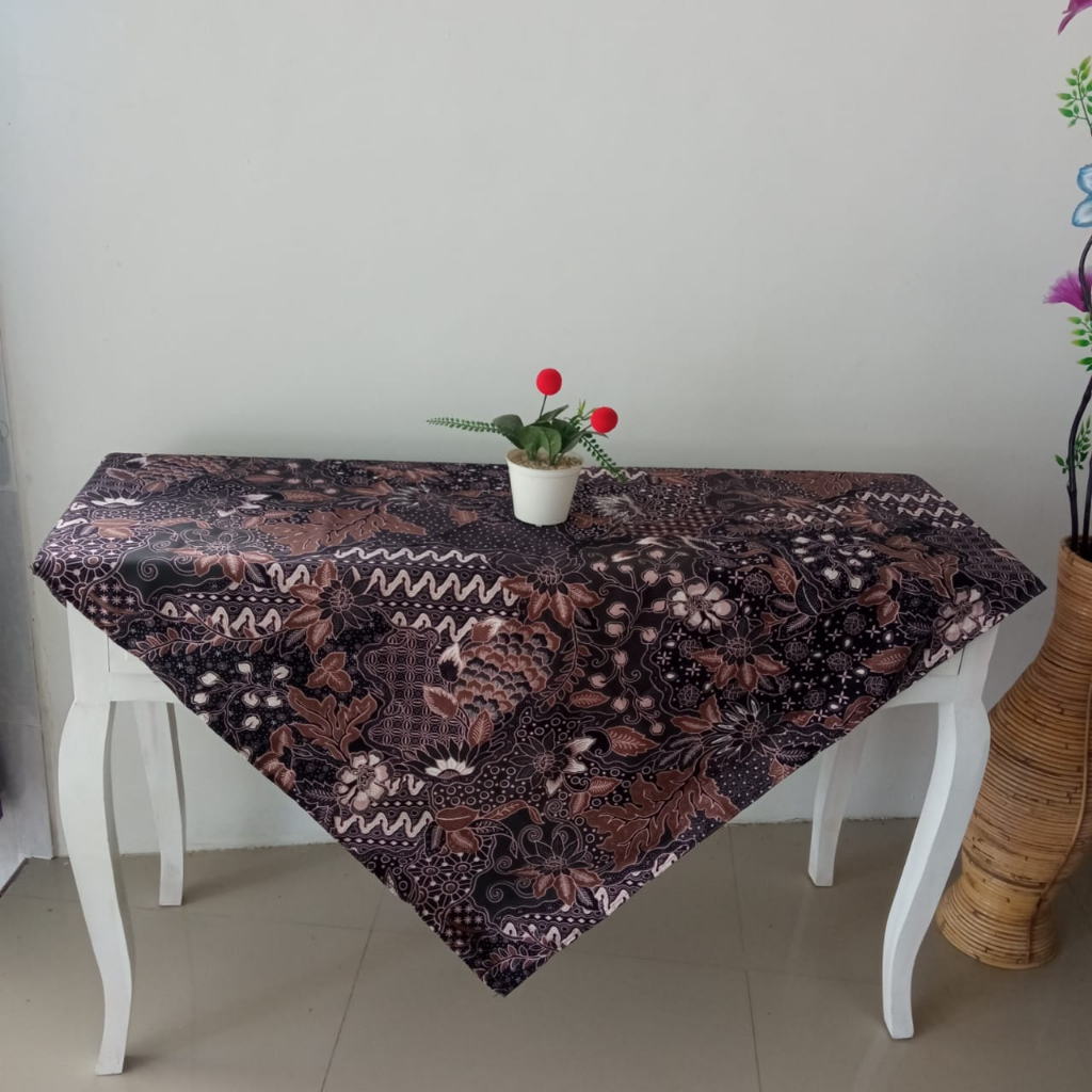 Jual Taplak Meja Batik Kain Katun Ukuran 120x120cm Dekorasi Ruang Tamu ...
