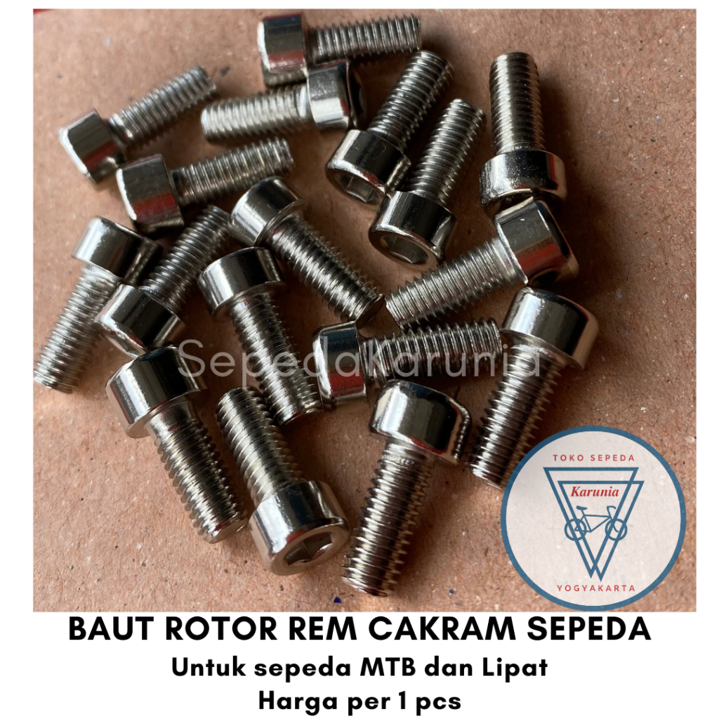 Jual Baut L Baut Rotor 6/SIX BOLT Kunci L Piringan Rem Cakram Disc ...