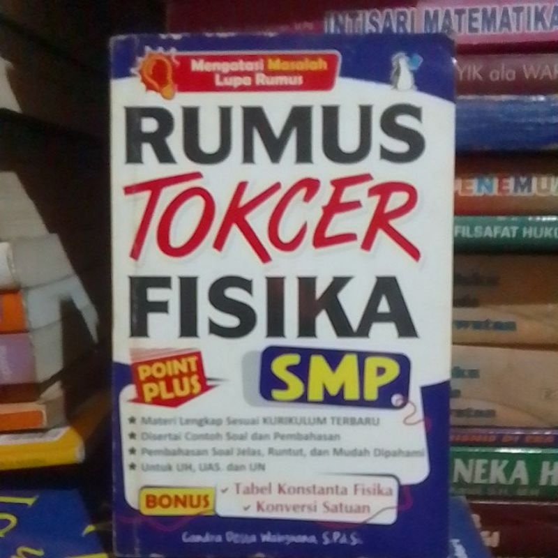 Jual RUMUS TOKCER FISIKA ( poin plus ) untuk SMP | Shopee Indonesia