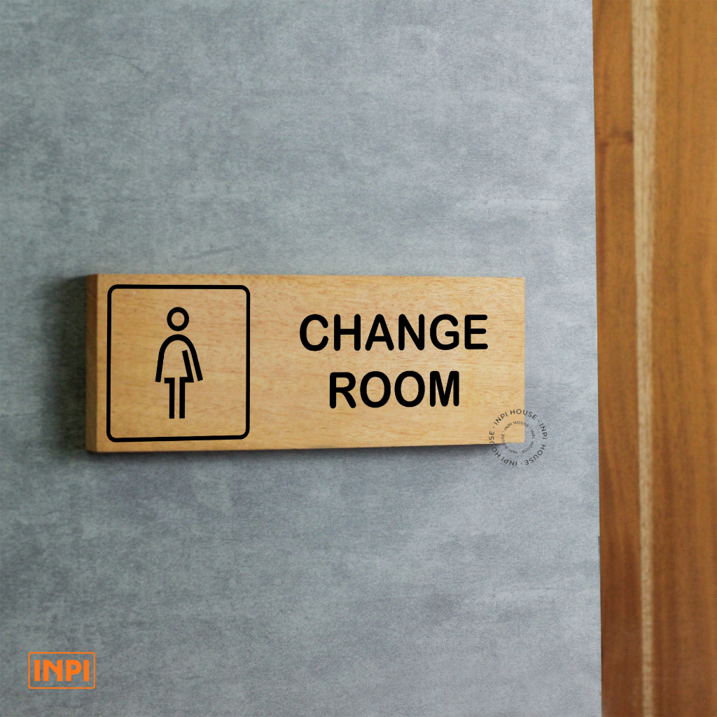 Jual women change room signage - wall sign - papan penanda ruang ganti ...