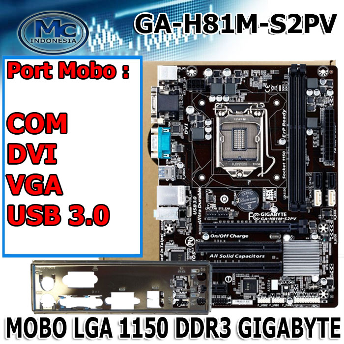 Jual MOBO H81 Motherboard Mainboard H81 Intel LGA 1150 Onboard | Shopee ...