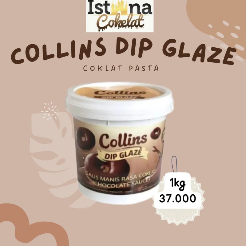 Jual Selai Collins Dip Glaze Cokelat Pasta 1 KG | Shopee Indonesia