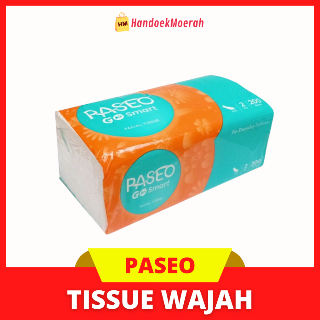 Jual Tissue PASEO Go Smart 200 Sheet 2 Ply / Tisu Wajah Murah | Shopee ...