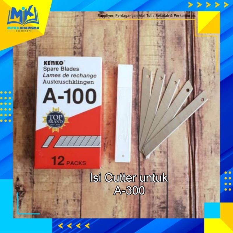 Jual Refill / Isi Cutter Kecil A-100 KENKO Original | Shopee Indonesia