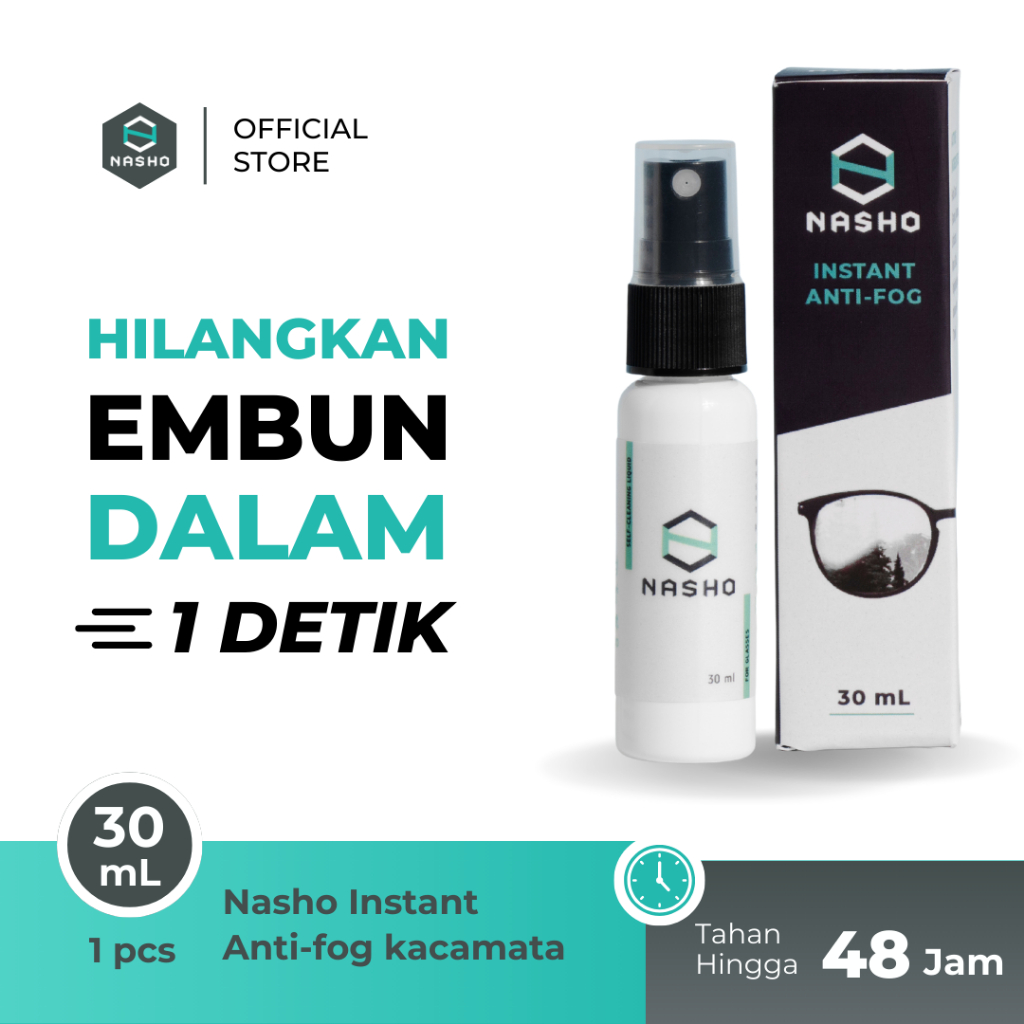 Jual Nasho Instant ANTI FOG - Cairan Pembersih Kacamata Anti Embun dan ...