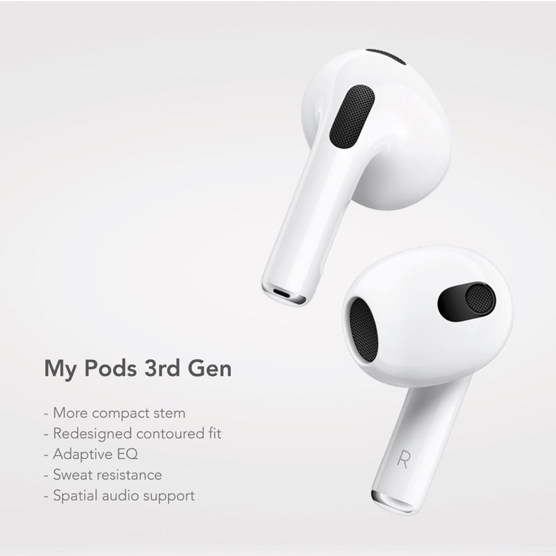 Jual Wireless Headshet Bluetooth ThePods 2rd 3rd Generation Pods Pro ...