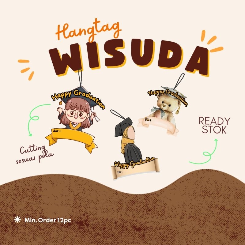 Jual HANGTAG WISUDA - LABEL HAMPERS WISUDA - KARTU UCAPAN WISUDA ...