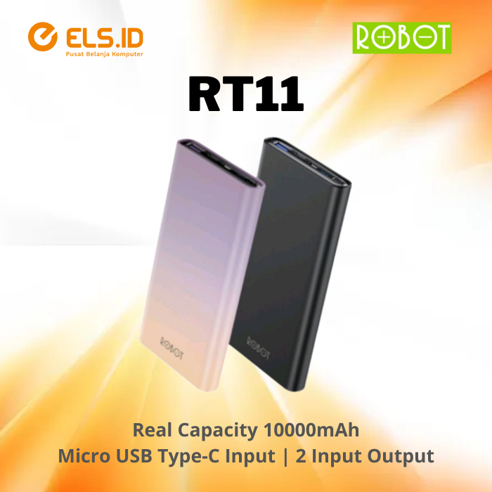 Jual Robot RT11 Powerbank 10000mAh 20W Slim Design | Shopee Indonesia