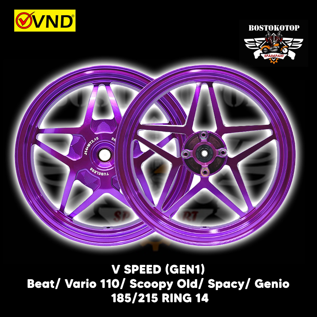 Jual VND Racing Velg Pelg V Speed VSpeed V1 Gen 1 Aluminium CNC Ring 14 Beat All Series Vario ...