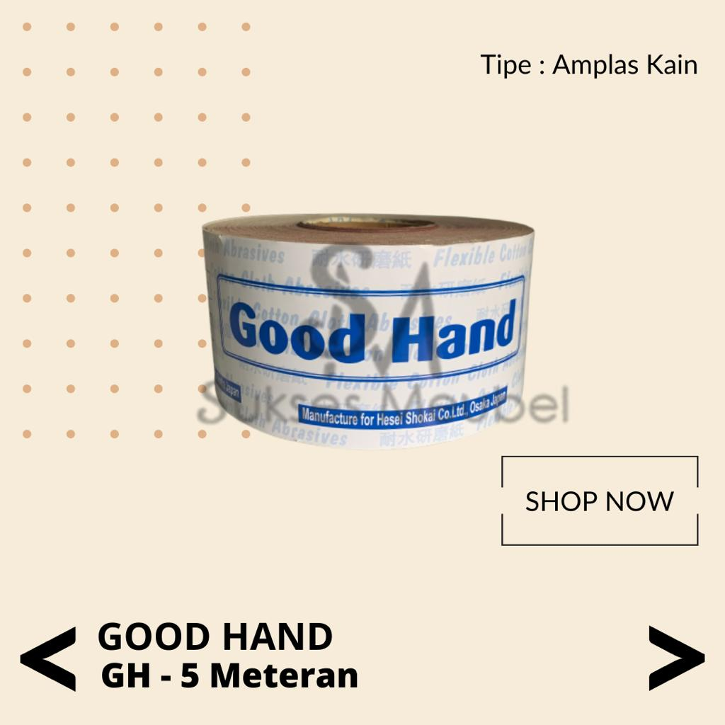 Jual GH - 5 #320 = 1 METER / AMPLAS KAIN GOOD HAND METERAN GRIT 320 | Shopee Indonesia