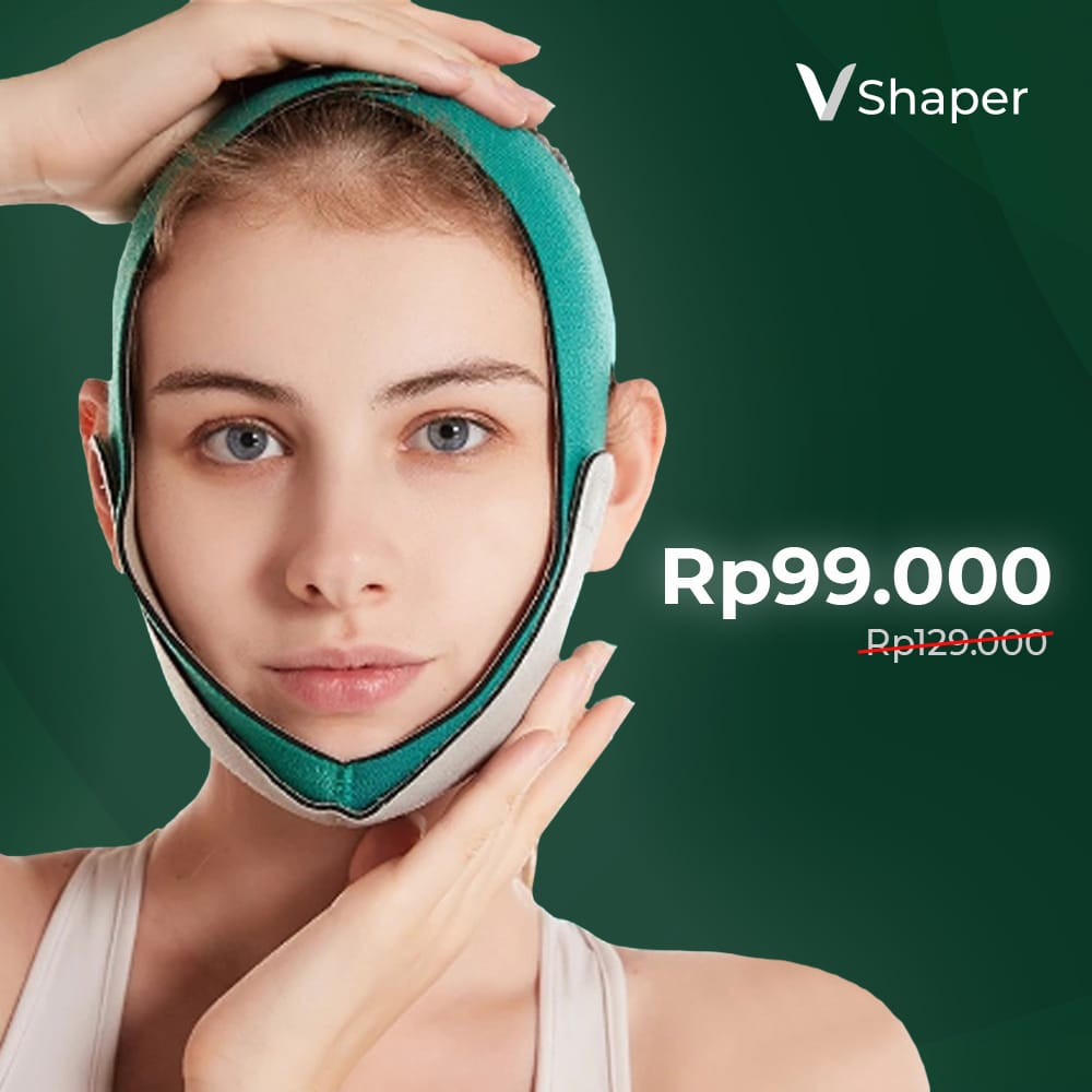 Jual V Shaper | Strap Penirus Wajah Hijau (1 Pcs) | Shopee Indonesia