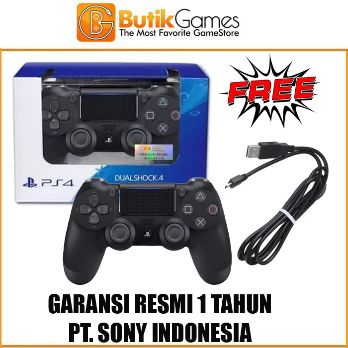Jual Stik PS4 Stick PS4 Wireless Controller Dualshock 4 PS4 hitam Black ...