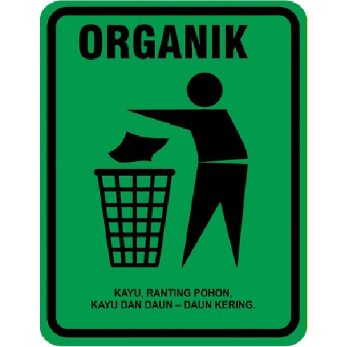 Jual STIKER VINYL SAMPAH ORGANIK, ANORGANIK, B3 ( DIJUAL SATUAN ...