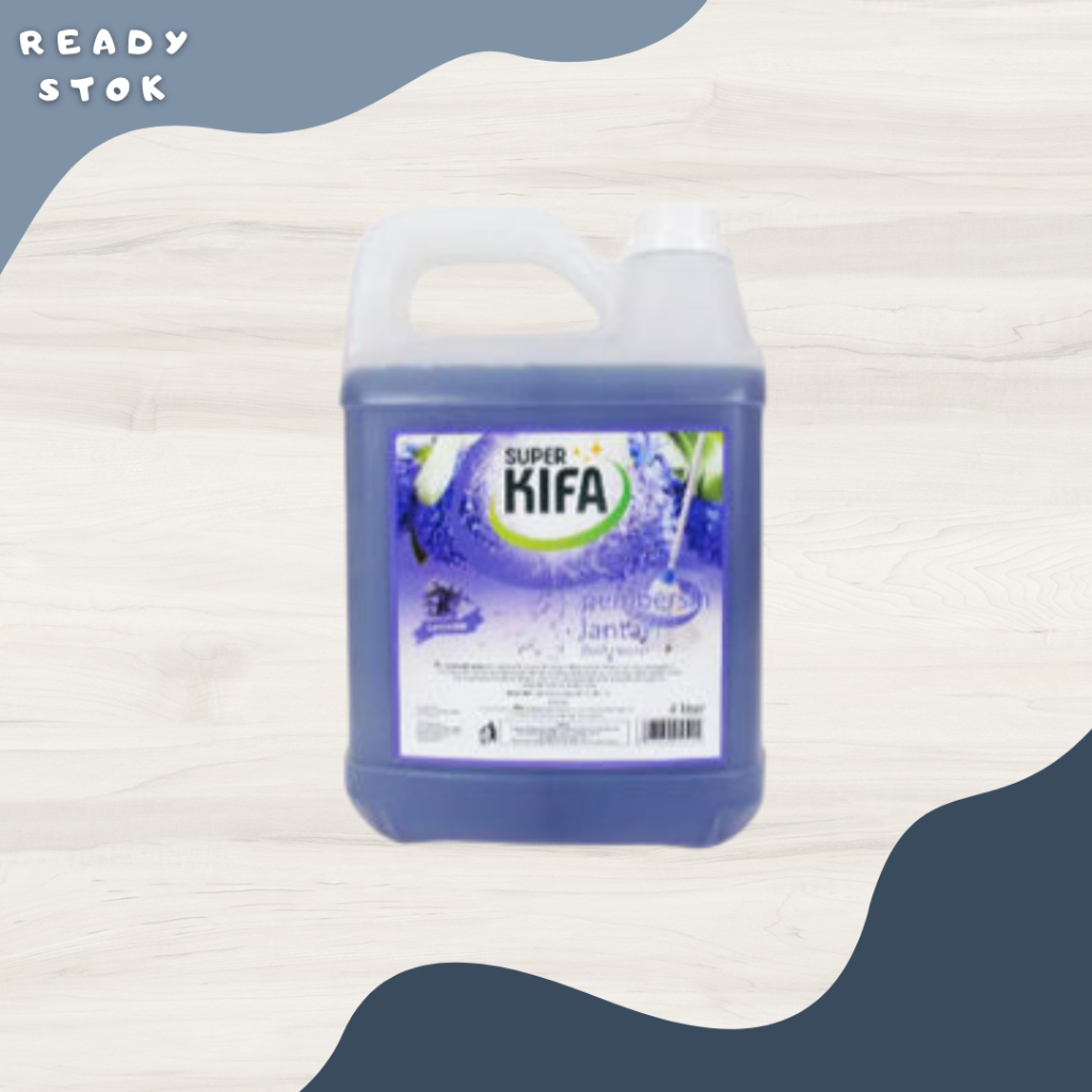 Jual SUPER KIFA JERIGEN FLOOR CLEANER LAVENDER 4L / SUPER KIFA PEMBERSIH LANTAI 4 L LAVENDER ...