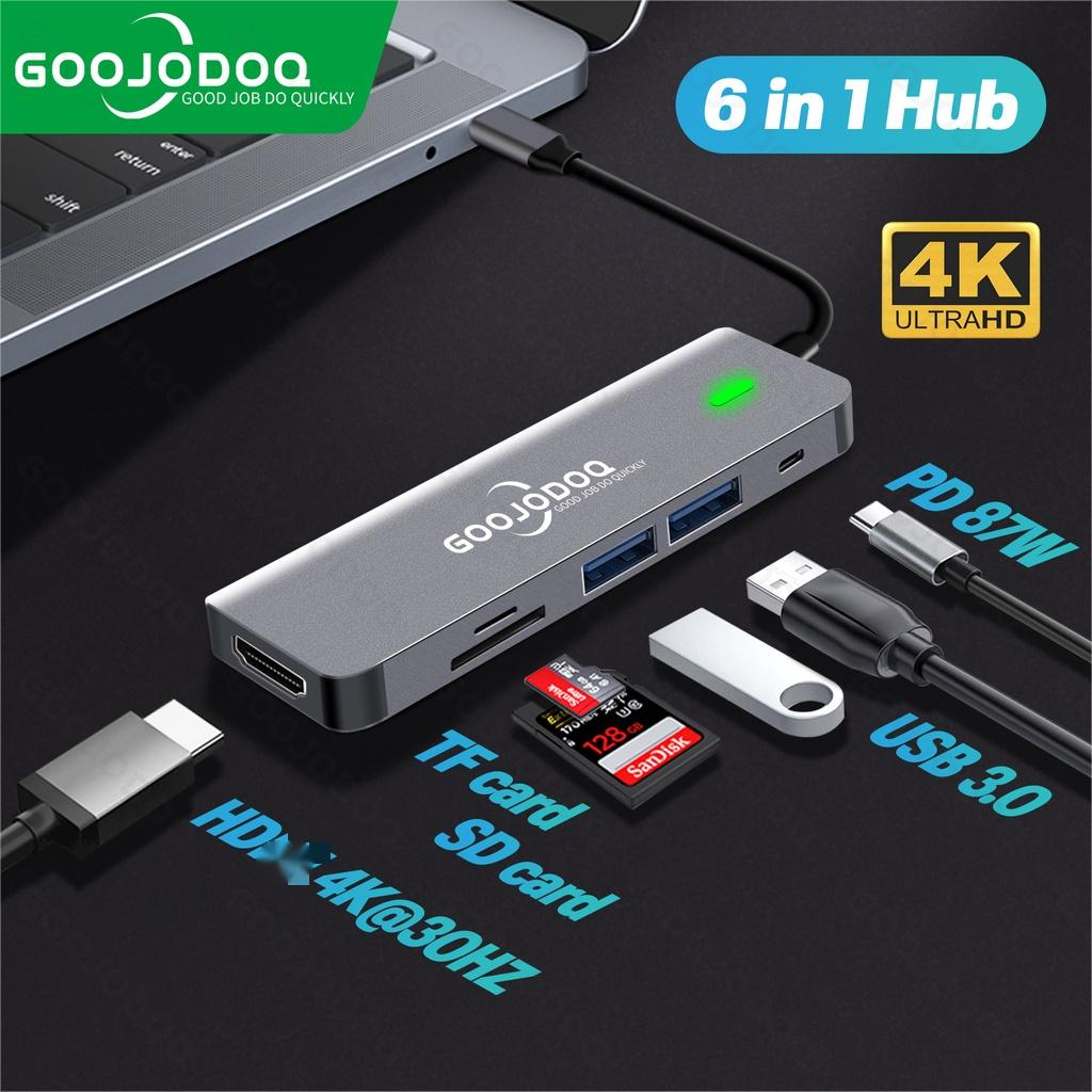 Jual Goojodoq Adapter Konverter Usb Tipe C Ke Usb 3.0 Hd Pd 6 In 1 ...