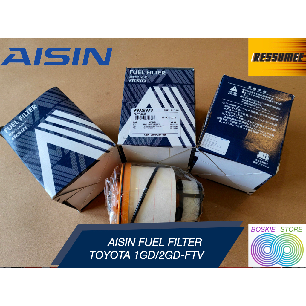 Jual Filter Solar Fortuner Innova Hilux Aisin Fuel Filter 1GD 2GD FTV ...
