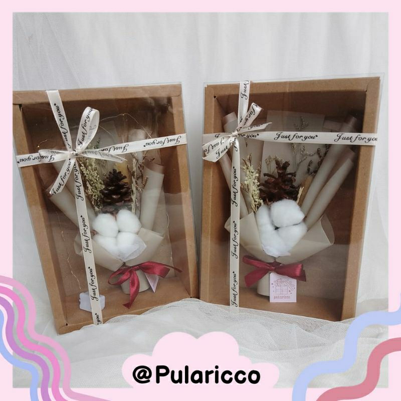 Jual Bucket Dry Flower Box Hadiah Kotak Buket Kado Wisuda Ulang Tahun ...